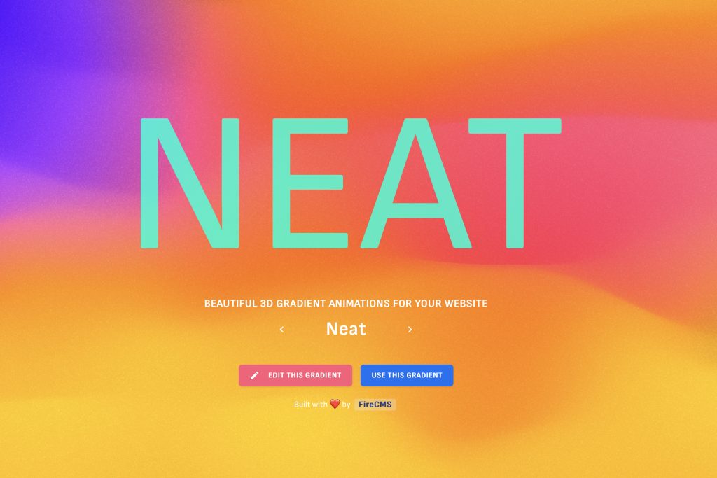 NEAT: Your Go-To Tool for Stunning 3D Gradients - Sirrona | Web Design